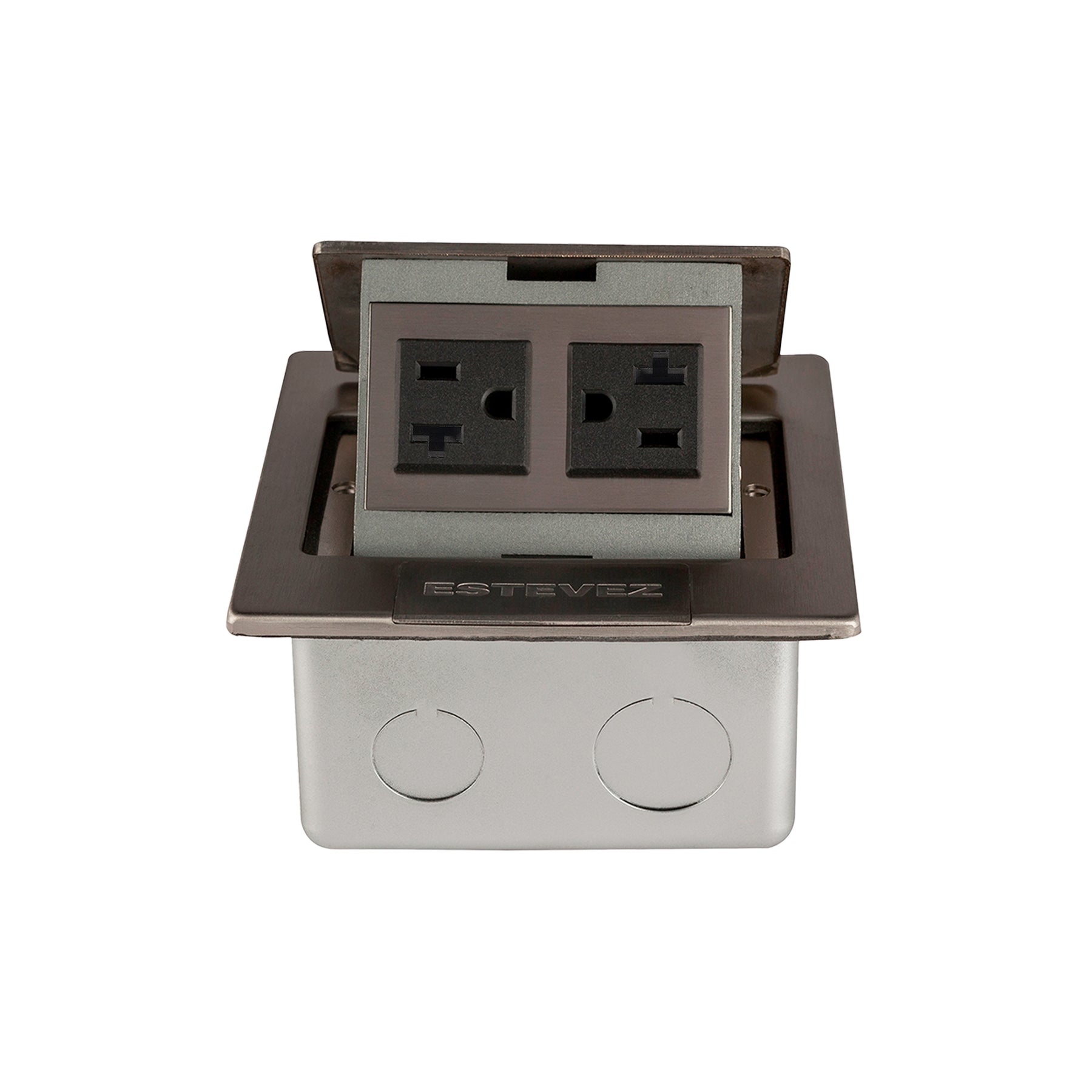 Conexión de Piso Estevez 32028-TT | 2P+T | Titanio | Exterior | IP54 ...